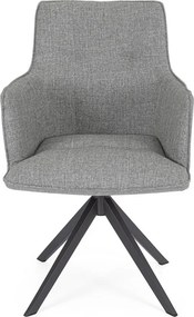 BIZZOTTO Otočné křeslo SKAGEN Antracitová