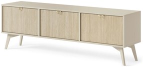 PSK Televizní skříňka NATURAL, Písková/Scandi 158 cm