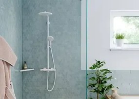 Hansgrohe - Polička rohová, matná bílá