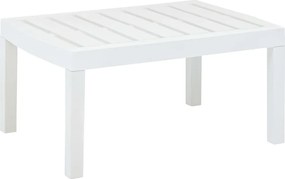 vidaXL Zahradní stolek 78 x 55 x 38 cm plast [48815] Barva: Bílá