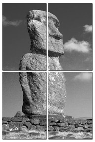 Obraz na plátně - Ahu Akivi moai - obdélník 7921ČD (120x80 cm)
