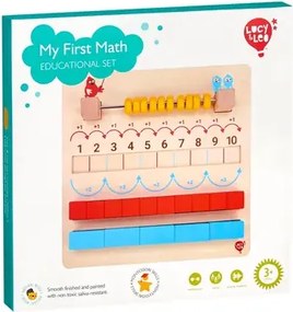 Lucy  Leo Moje první matematická hra dřevěná herní sada / od 3 let