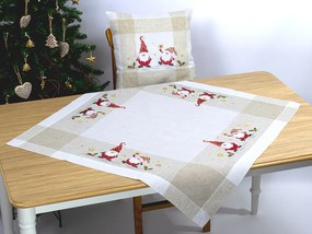 Vánoční vyšívaný ubrus Santa Claus TiaHome - 40x160cm