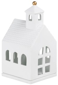 räder Porcelánový svícen domeček Small Chapel, bílá barva, porcelán