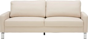 XXXLutz TŘÍMÍSTNÁ POHOVKA, béžová, pravá kůže Pure Home Lifestyle - Pohovky - 001581021508