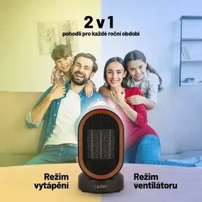 Lauben Desk FanHeater 2in1 600BB / Keramické topidlo / Horkovzduch / 6