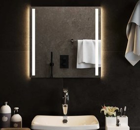 vidaXL Koupelnové zrcadlo s LED osvětlením 50x50 cm [151739]