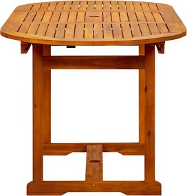 Zahradní jídelní stůl (120–170) x 80 x 75 cm masivní akácie 316567