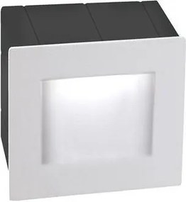 NV 727001 Venkovní zapuštěné svítidlo do zdi KRYPTON bílý hliník LED 3W 3000K 220-240V 15st. IP54 - NOVA LUCE