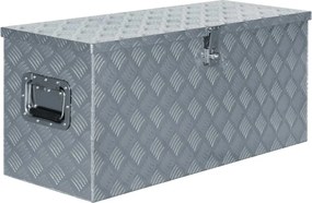 vidaXL Přepravní hliníkový box 90,5 x 35 x 40 cm [142940] Barva: Stříbrná