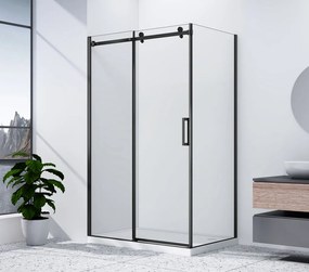 Gelco Gelco, DRAGON BLACK boční stěna 900mm, čiré sklo, GD7290B