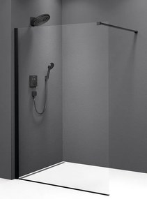 Polysan, MODULAR SHOWER ČERNÁ stěna k instalaci na zeď, jednodílná, 800 mm, MS1-80B