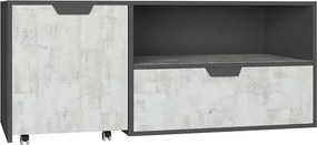 NANO e | TV stolek NA10 se zásuvkou | 120 cm | grafit/enigma