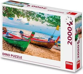 DINO Puzzle rybářské loďky / 2000 dílků / od 15 let