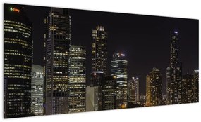Obraz nočního velkoměsta (100x40cm)