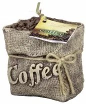 Nohelgarden Svíčka COFFEE BAG zdobená 8x11x11cm