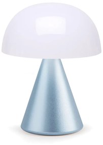 Bílo-světle modrá LED stolní lampa (výška 17 cm) Mina L – Lexon