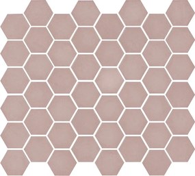 TGM Skleněná mozaika růžová Mozaika PINK MATT 2. jakost 4,4x5 (29,5x33) cm - SXMA1960F