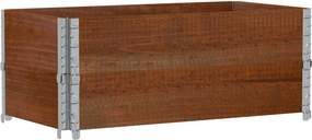 Zahradní truhlík hnědý 100 x 50 cm masivní borové dřevo 3295394