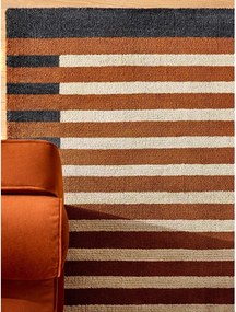 Oranžový koberec z recyklovaných vláken 120x170 cm Lois – MADE