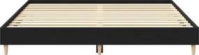 Rám postele Černý dub 203 x 163 x 25 cm Kompozitní dřevo 3329280