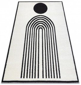 Kusový koberec Cercis krémovočerný 80x150cm