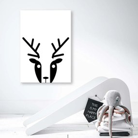 Gario Obraz na plátně Kontrastní jelen Rozměry: 40 x 60 cm