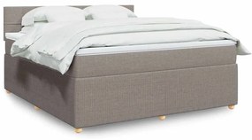 Box spring postel s matrací taupe 180x200 cm textil 3289839