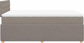 Box spring postel s matrací taupe 120x200 cm textil 3289741