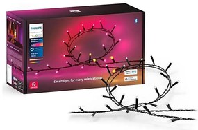 Philips-LED RGBW Stmívatelný venkovní řetěz HUE WACA 250xLED 24,4 m IP54