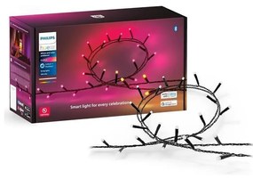 Philips-LED RGBW Stmívatelný venkovní řetěz HUE WACA 250xLED 24,4 m IP54