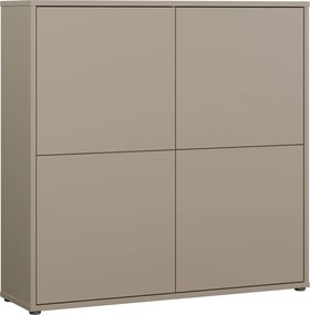XXXLutz VYSOKÁ KOMODA, šedohnědá, 124,5/121,5/34,9 cm Carryhome - Online Only komody - 000687018337