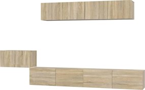 5dílný set TV skříněk dub sonoma kompozitní dřevo 3114432