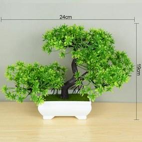 Bytová dekorace - umělý stromek v květináči - bonsaj Varianta: 5