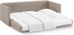 Světle hnědá žinylková rozkládací pohovka 209 cm Shannon – Cosmopolitan Design