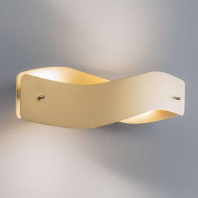 Nástěnné svítidlo Quitani LED Lian, mosazná barva