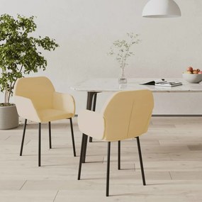 vidaXL jídelní židle 2 ks samet [344710] Barva: Žlutá