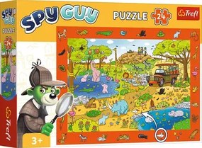 Trefl - Puzzle - Puzzle s hledáním obrázků Spy Guy: Safari / 24 dílků