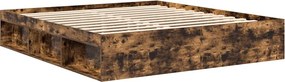Rám postele kouřový dub 180 x 200 cm Super King Size 3203884