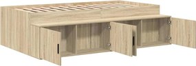 Rám postele se zásuvkou Sonoma dub 90 x 190 cm Kompozitní dřevo 3335207