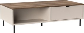 Konferenční stolek, kašmír/dub castello, EYCO 2S/110
