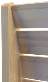 Masivní postel GEMINI - Solwo Design Dřevo a odstín oleje: BUK Cink - Olejování přírodní, Rozměr spací plochy: 160x200