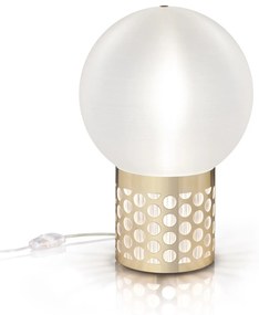 Slamp Atmosfera Medium Gold, designová lampička se zlatou základnou, 2x12W E27, průměr 30cm