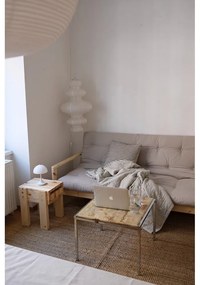 Béžová lněná rozkládací pohovka 205 cm Knob – Karup Design