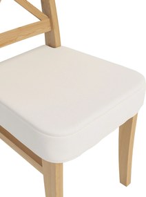 Sedák na židli IKEA Ingolf barva béžová látka pletený vzor