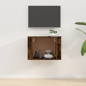 Nástěnná TV skříňka kouřový dub 57 x 34,5 x 40 cm