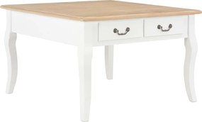 vidaXL Konferenční stolek 80 x 80 x 50 cm dřevo [280063] Barva: Bílá