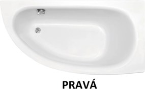 Besco MILENA 150 cm VANMIL150P+OLVPINOZ vana vč. nožiček pravá