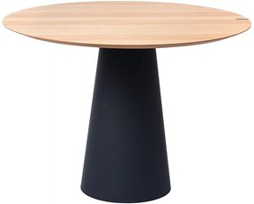 OnaDnes -20% Dubový jídelní stůl Marco Barotti 110 cm s matnou černou podnoží