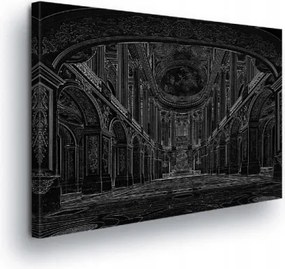 Obraz 100x75 Versailleské oblouky Monochromatická elegance v interiéru